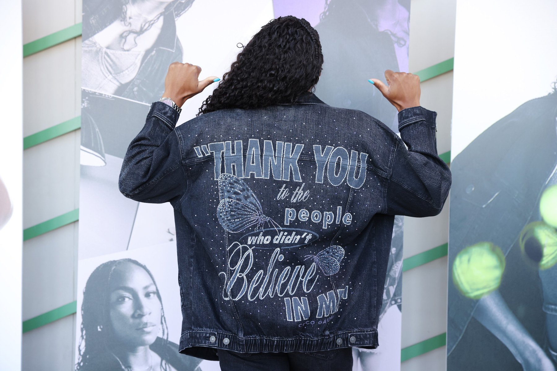 Coco Gauff Decks Out in Denim at Her Collab Party With American Eagle ...