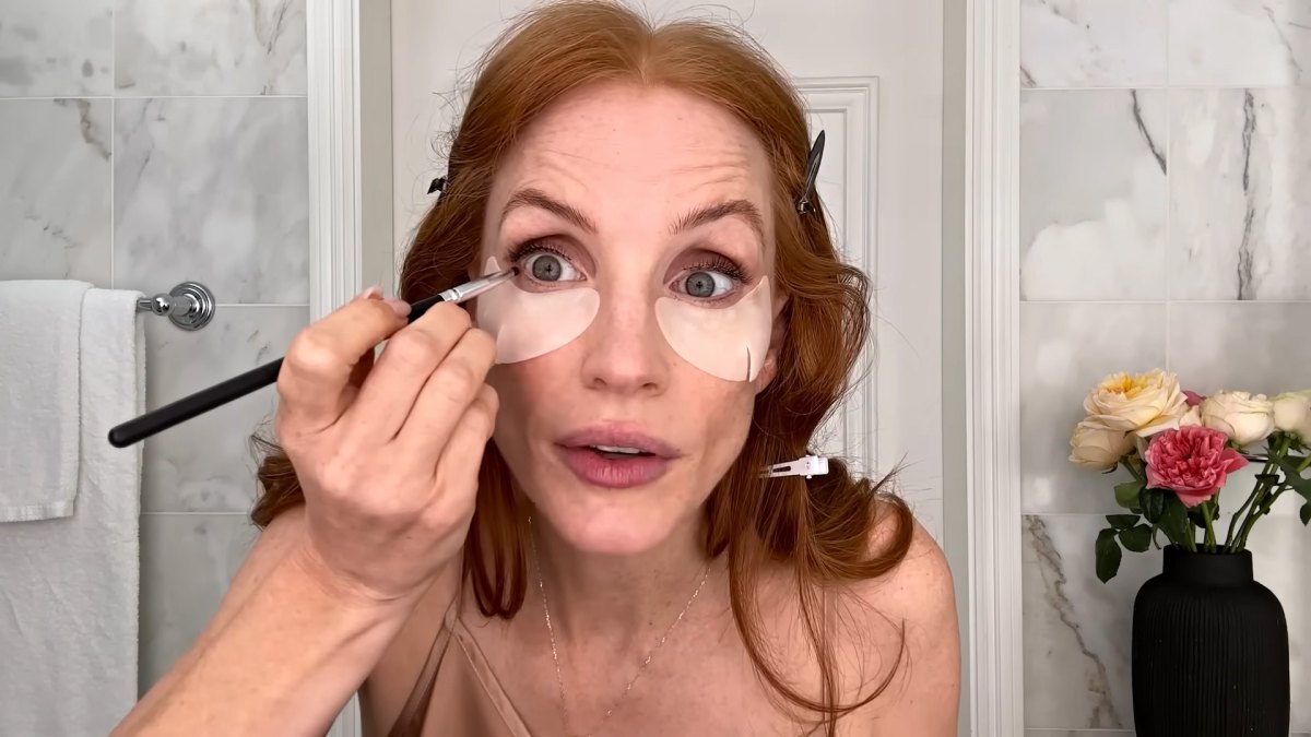 Jessica Chastain Shows Her Glam Routine and Growing Gray Roots | Us Weekly