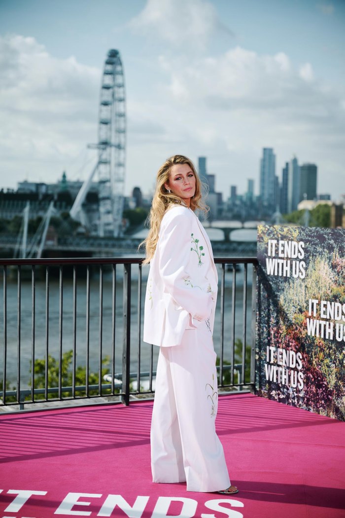 Blake Lively Goes Topless Underneath Blazer At It Ends With Us Event