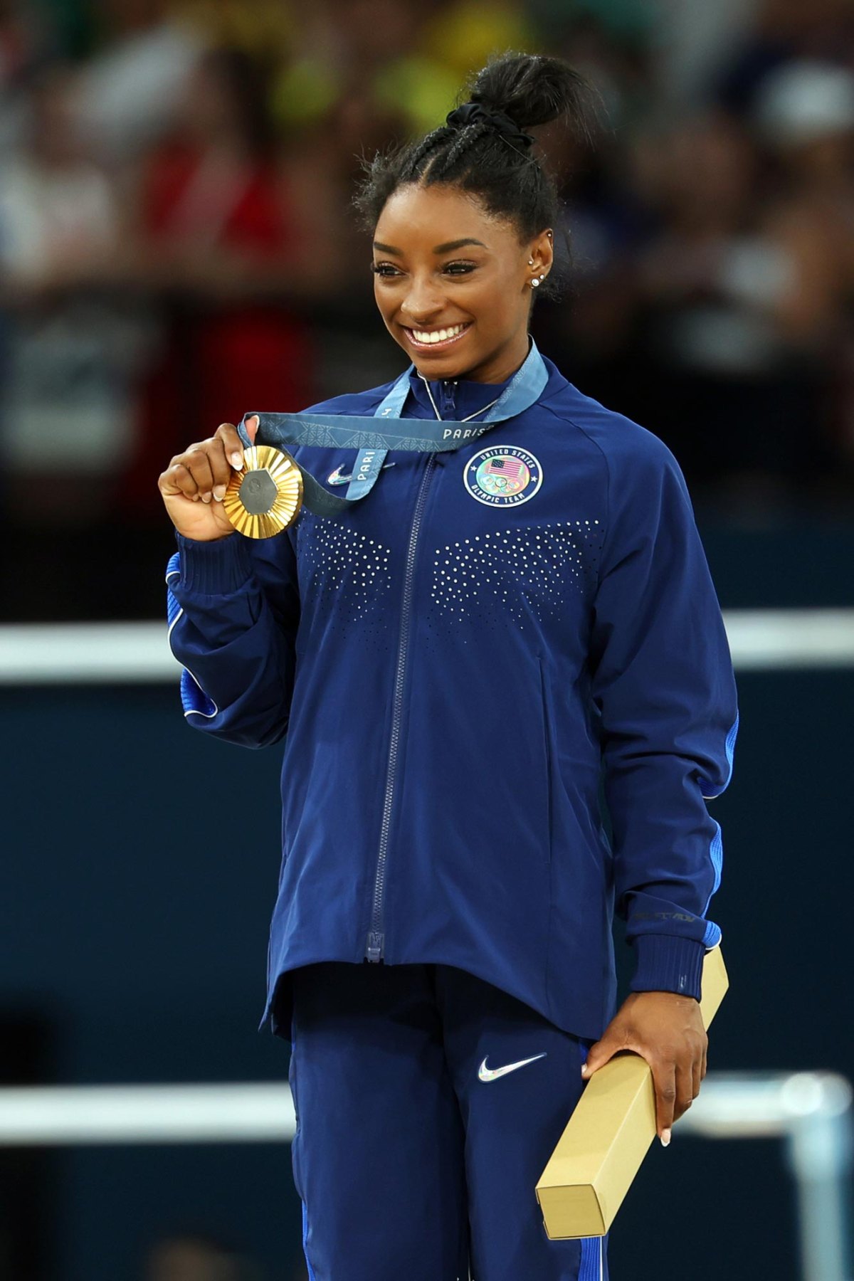 Simone Biles Defends Letting Husband Wear Gold Medal: ‘Leave Us Alone ...