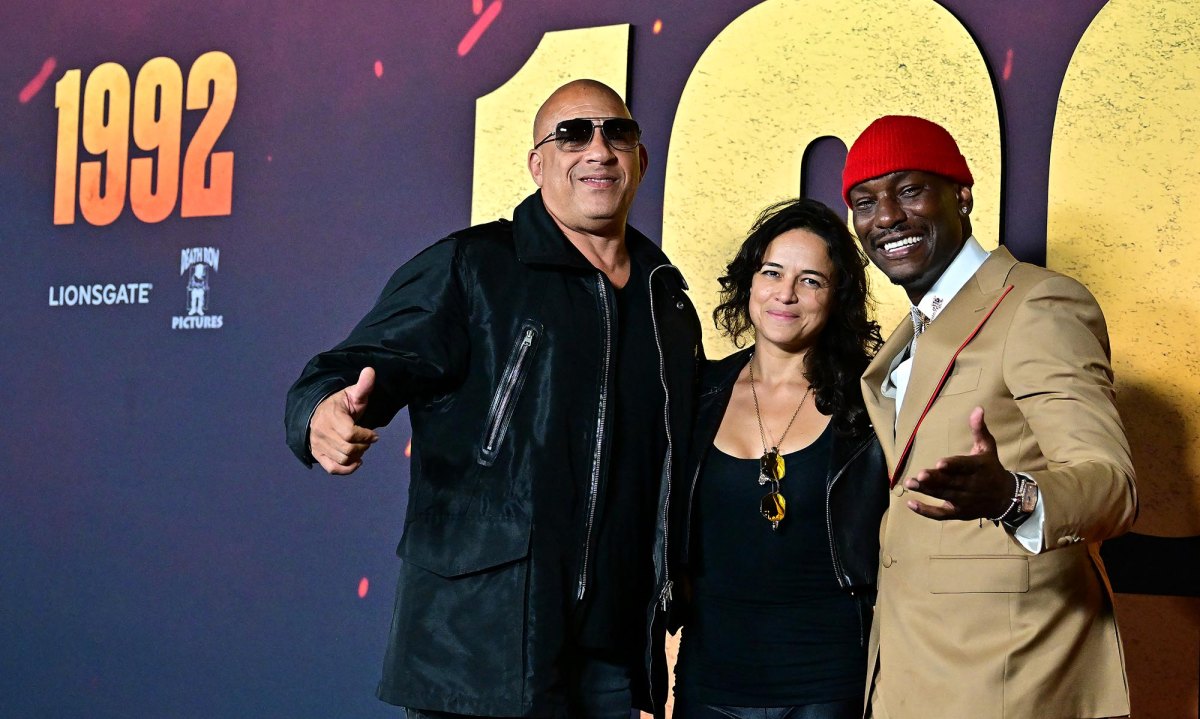 Vin Diesel Supports 'Family' Tyrese Gibson at 1992 Premiere | Us Weekly