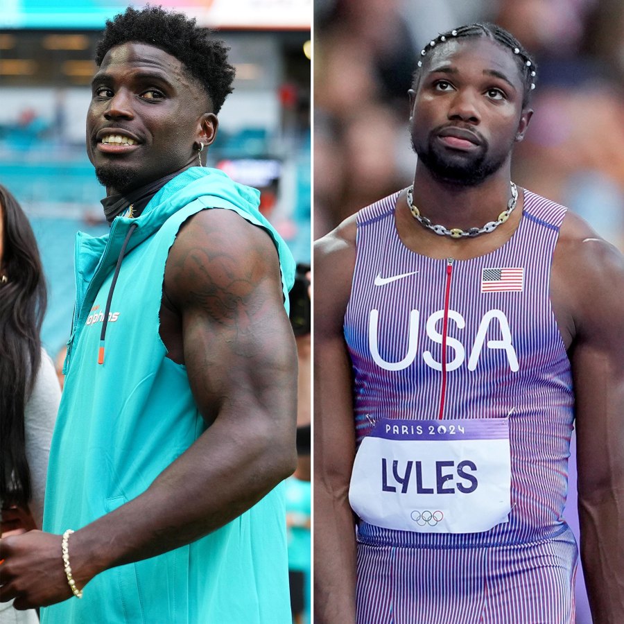 NFL's Tyreek Hill Says He 'Would Beat' Noah Lyles in a Race | Us Weekly
