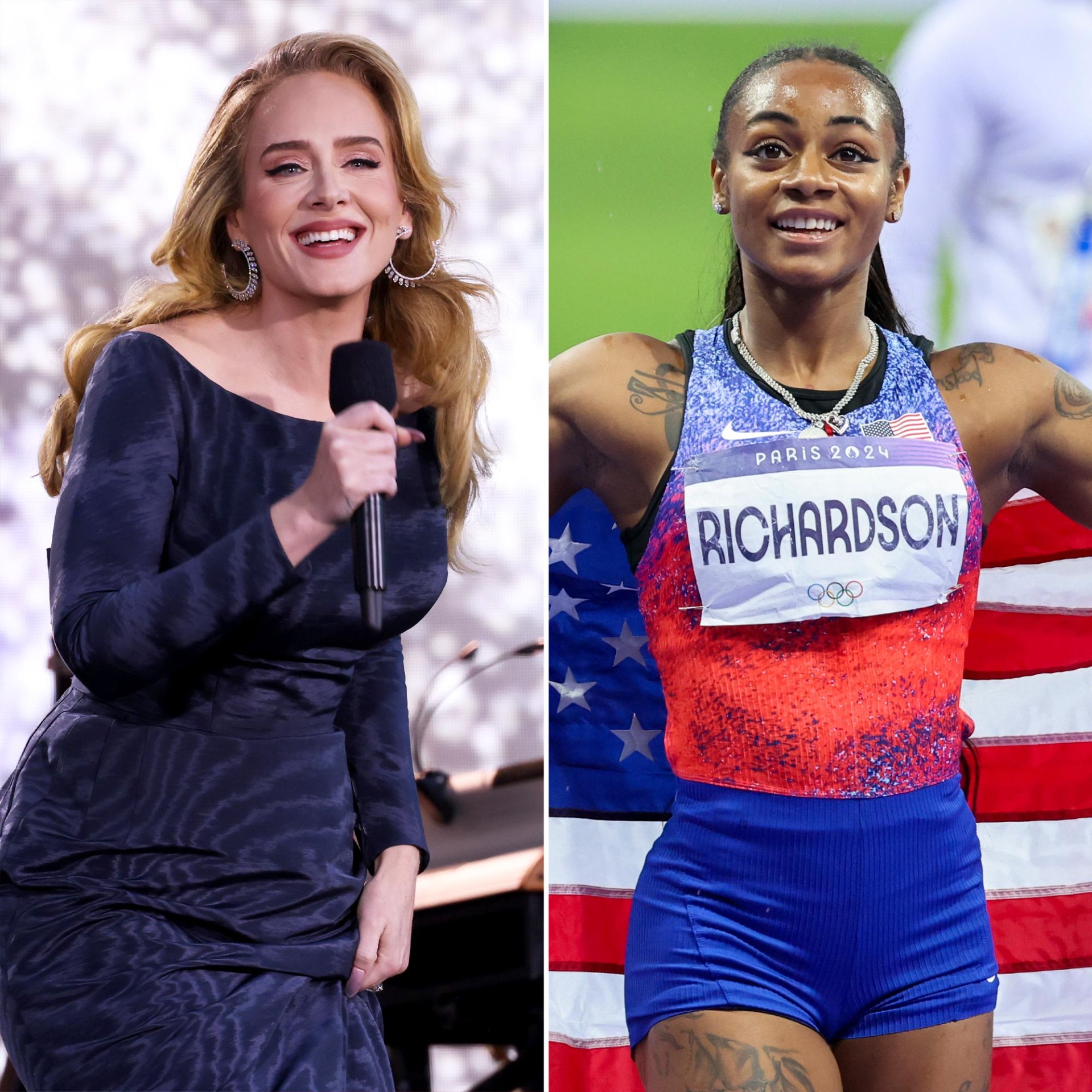 Adele Pauses Concert to Watch Sha’Carri Richardson at Paris Olympics ...