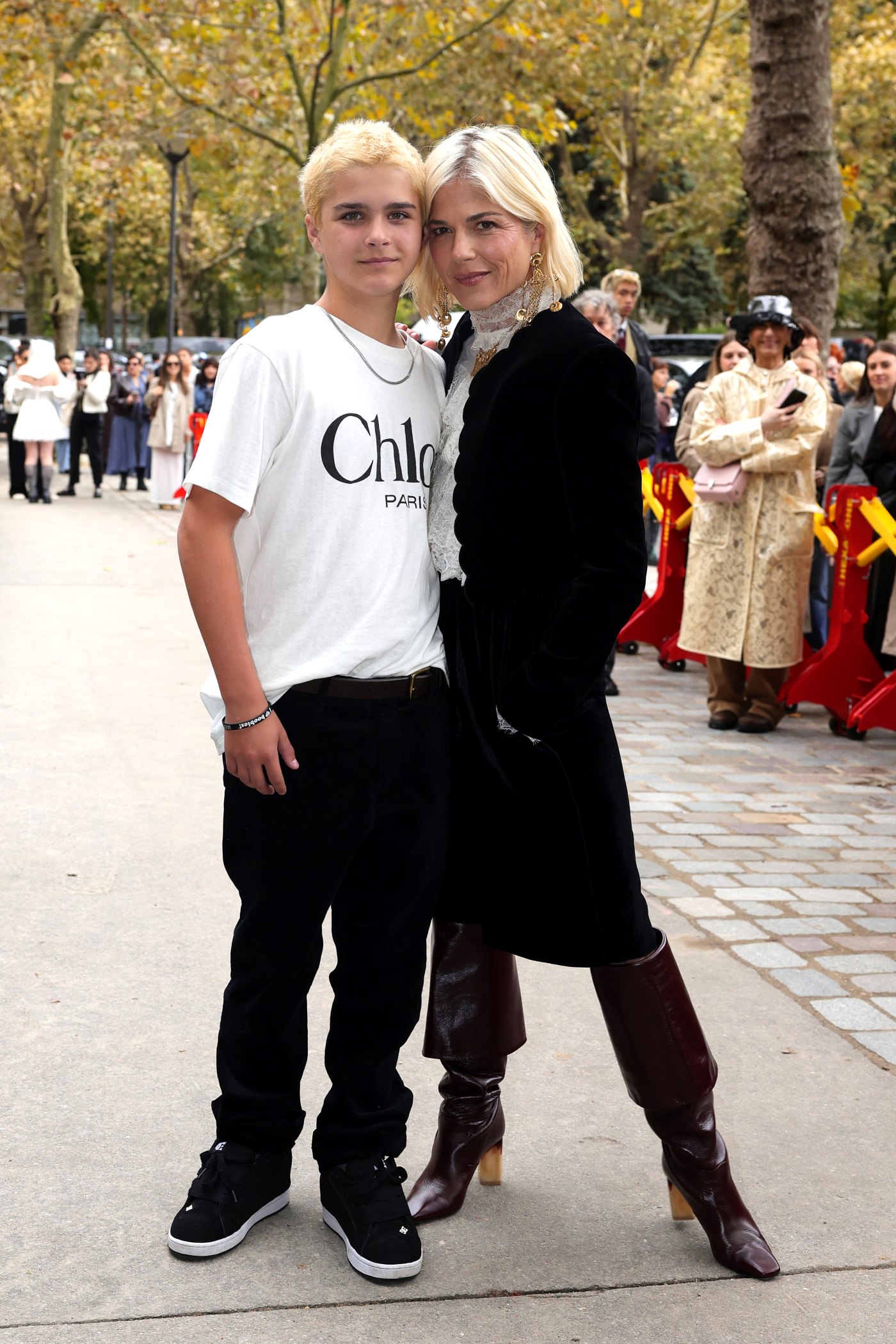 Selma Blair Poses With Lookalike Son Arthur at Paris Fashion Week | Us ...