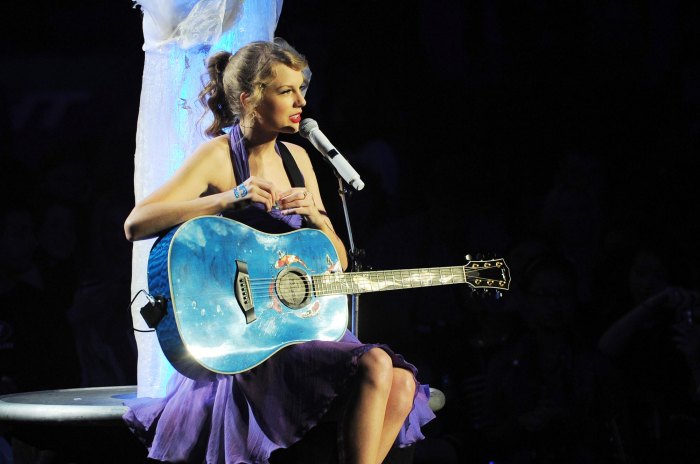 Taylor Swift Fans Compare Surprise Song Dress and Koi Fish Guitar | Us ...
