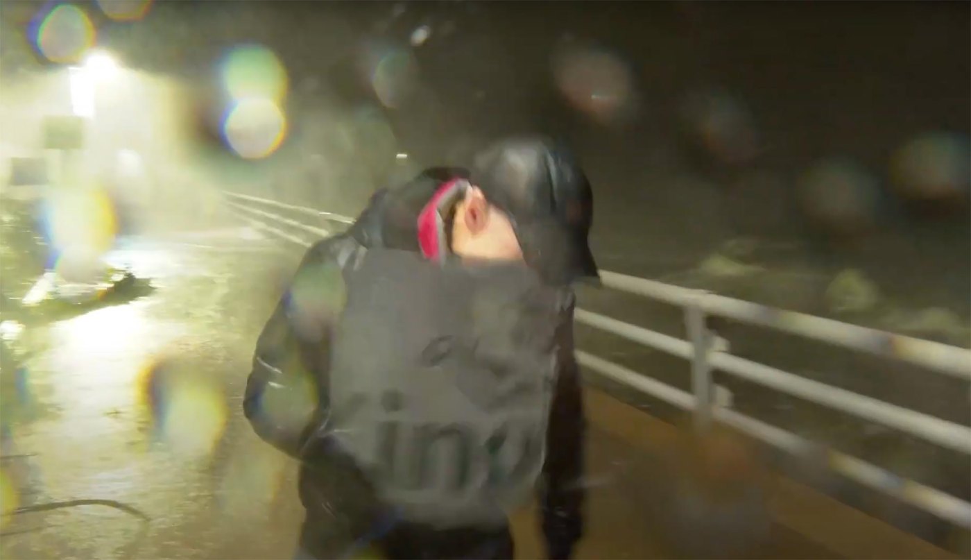 Anderson Cooper Hit by Flying Piece of Debris During Hurricane Coverage ...