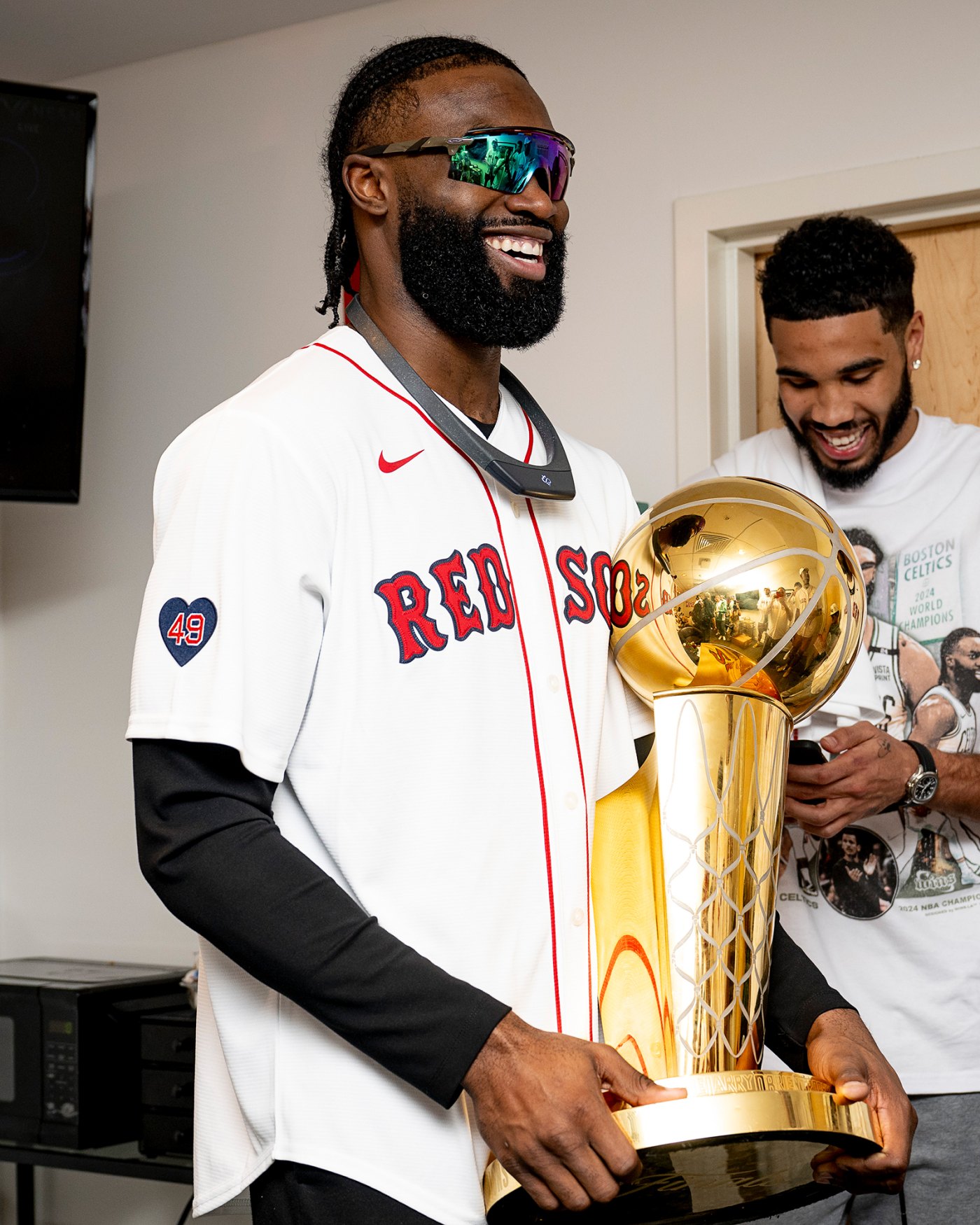Jaylen Brown Reacts to Being 1st Celtic on Time Cover Since Larry Bird ...