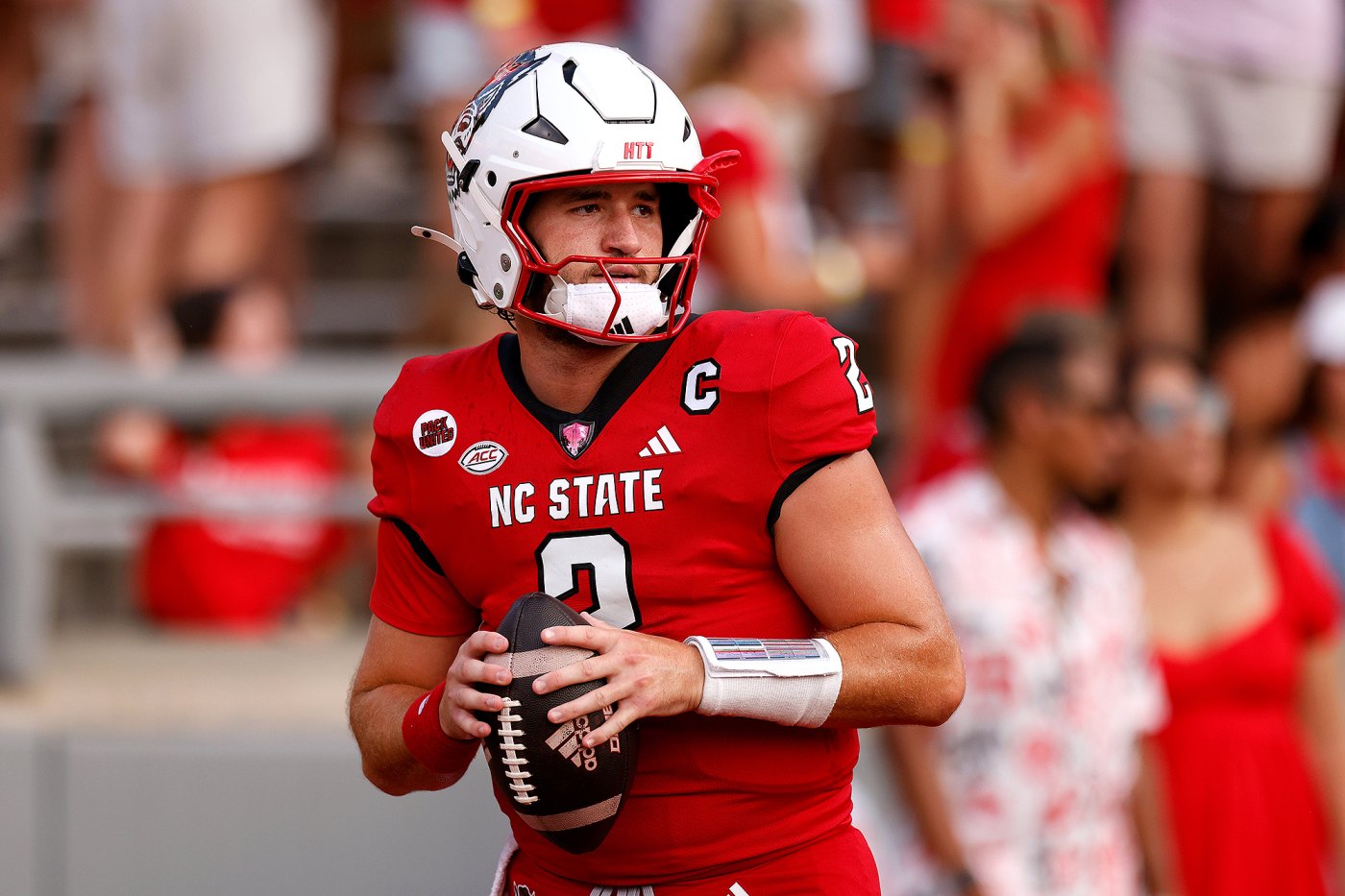 NC State QB Grayson McCall Stretchered Off Field After Hit to the Head ...