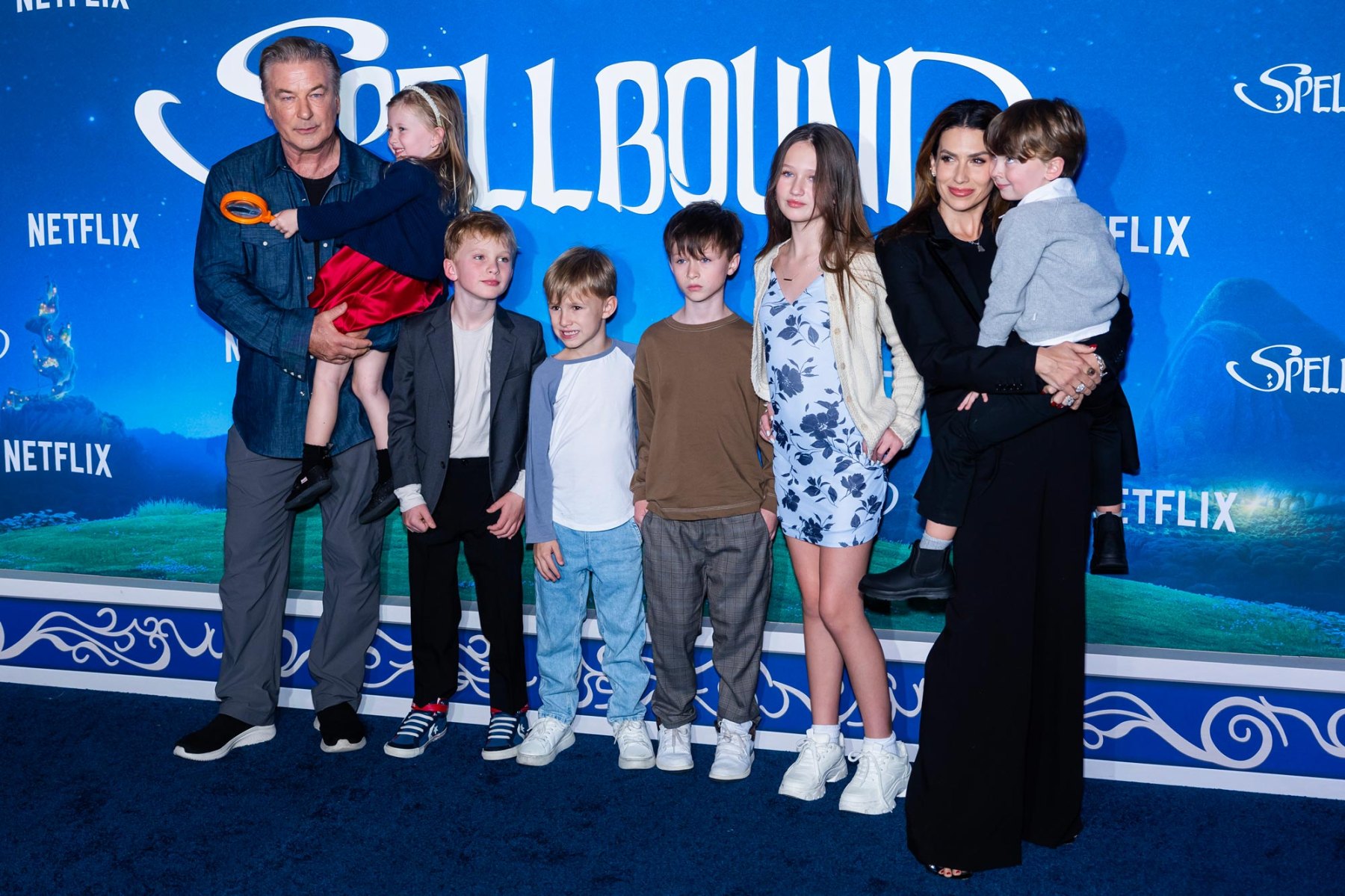 Alec Baldwin and Wife Hilaria Bring 6 Kids to Spellbound NYC Premiere ...