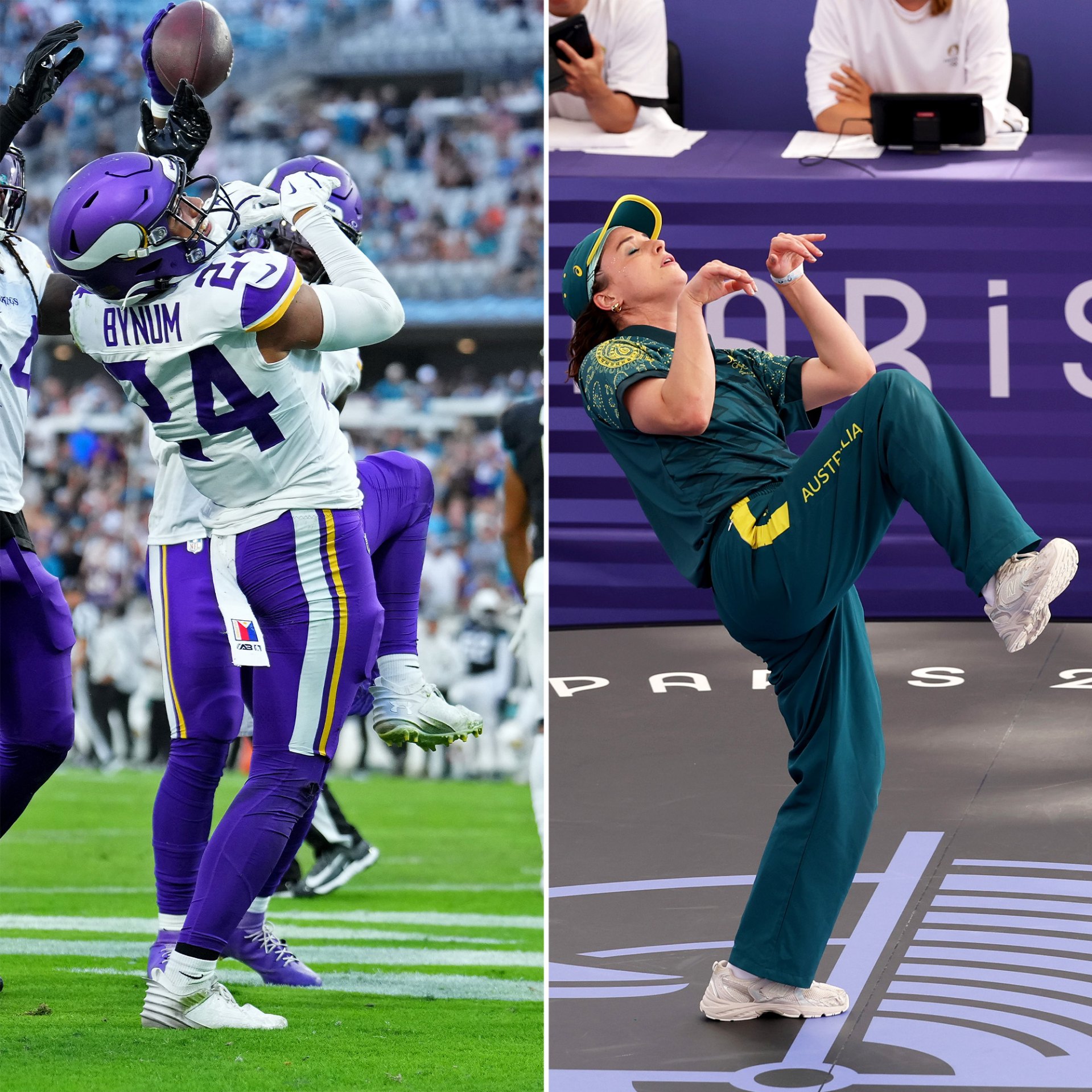 NFL's Camryn Bynum Does Celebration Dance Inspired by Olympian Raygun ...