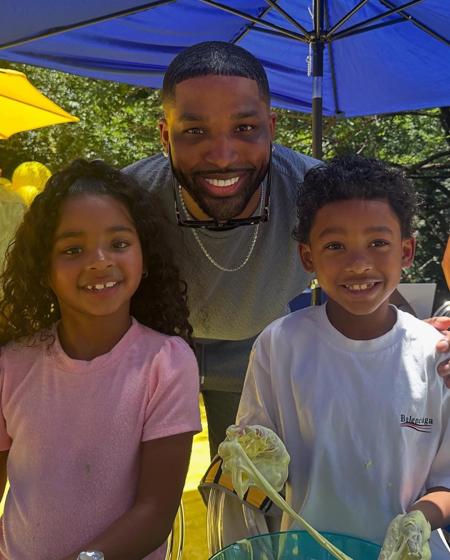 Tristan Thompson Bonds With 3 of His Children in Rare Family Photos ...