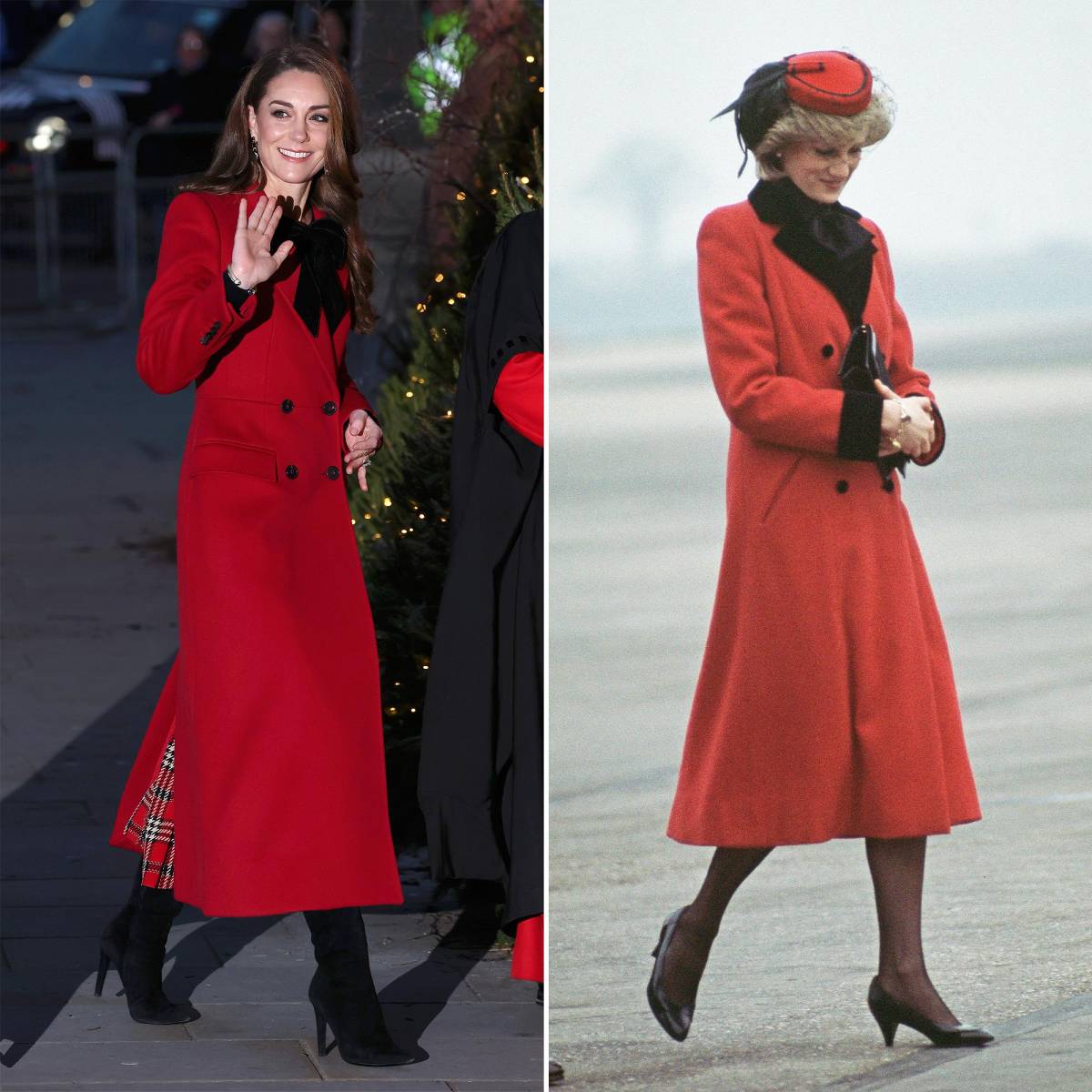 Kate Middleton's Christmas Carol Service Look Resembles Princess Diana ...