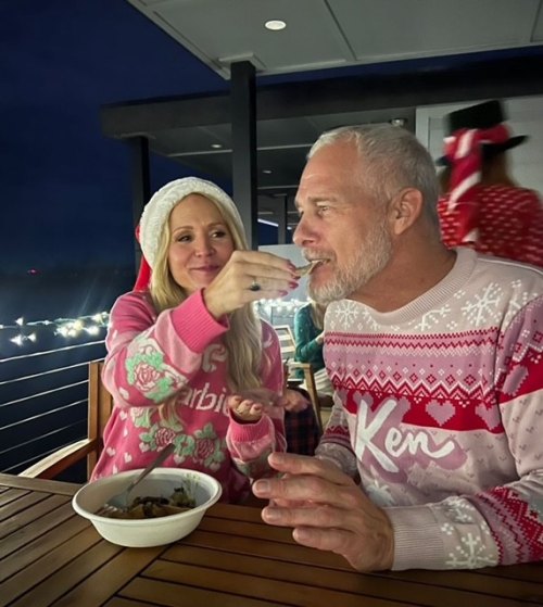 Barbara Alyn Woods and Mark Anderson Have Barbie and Ken Holiday | Us ...