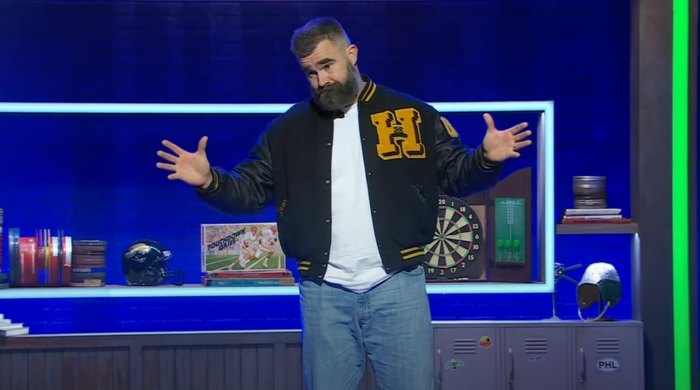 Jason Kelce Makes ESPN Late-Night Debut With Kylie Kelce as Announcer ...