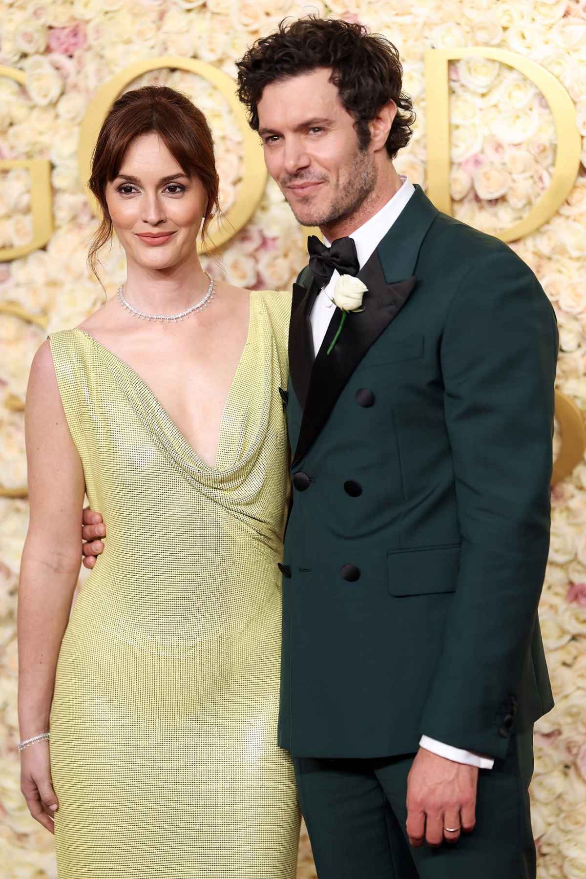 Adam Brody and Leighton Meester Attend 2025 Golden Globe Awards | Us Weekly