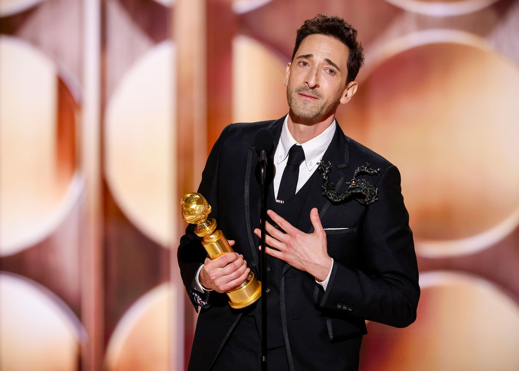 Adrien Brody Reflects on Lengthy Career After Golden Globes Win | Us Weekly