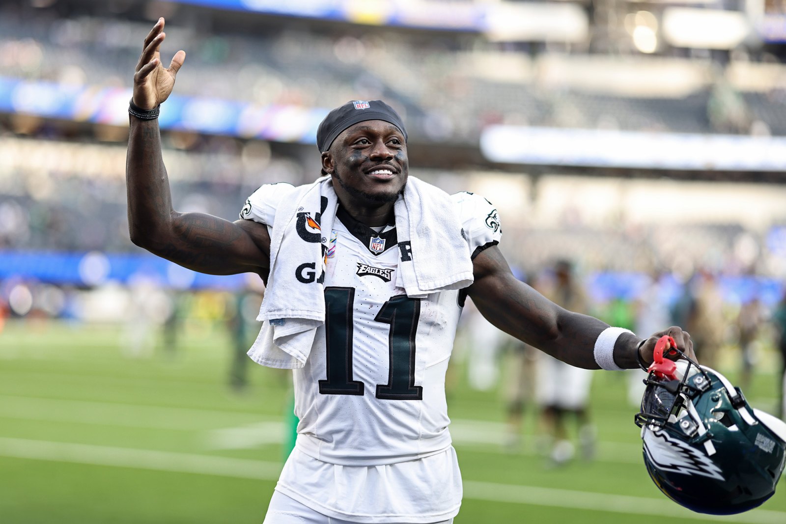 Eagles Star AJ Brown Addresses Reading Book During Playoff Game | Us Weekly