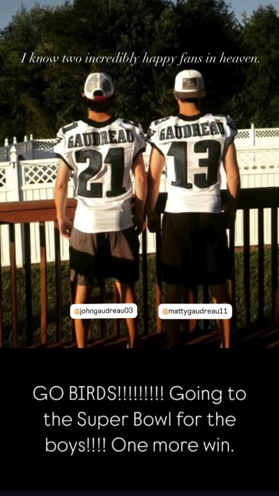 Jane Gaudreau: Johnny and Matthew Are Happy in Heaven After Eagles Win ...