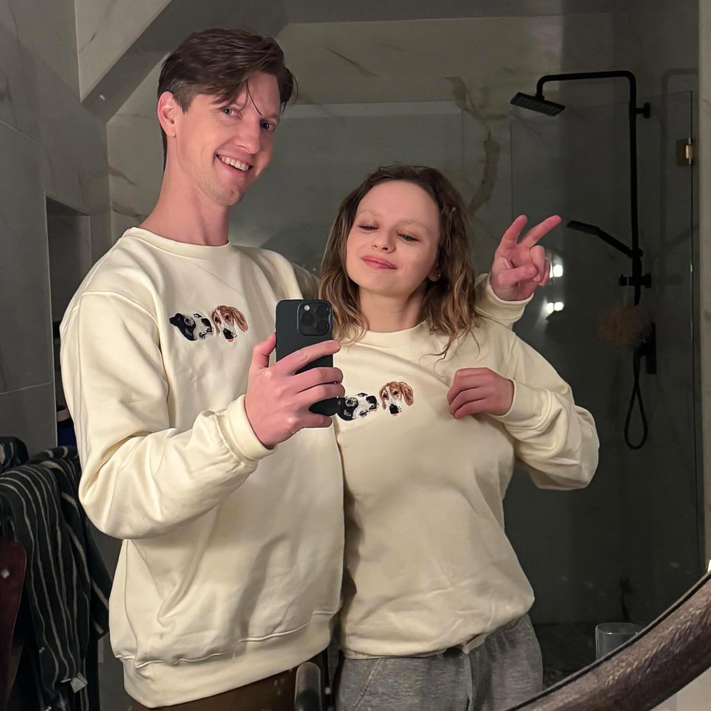 Joey King and Husband Steven Piet Twin in 'Corny' Sweatshirts | Us Weekly