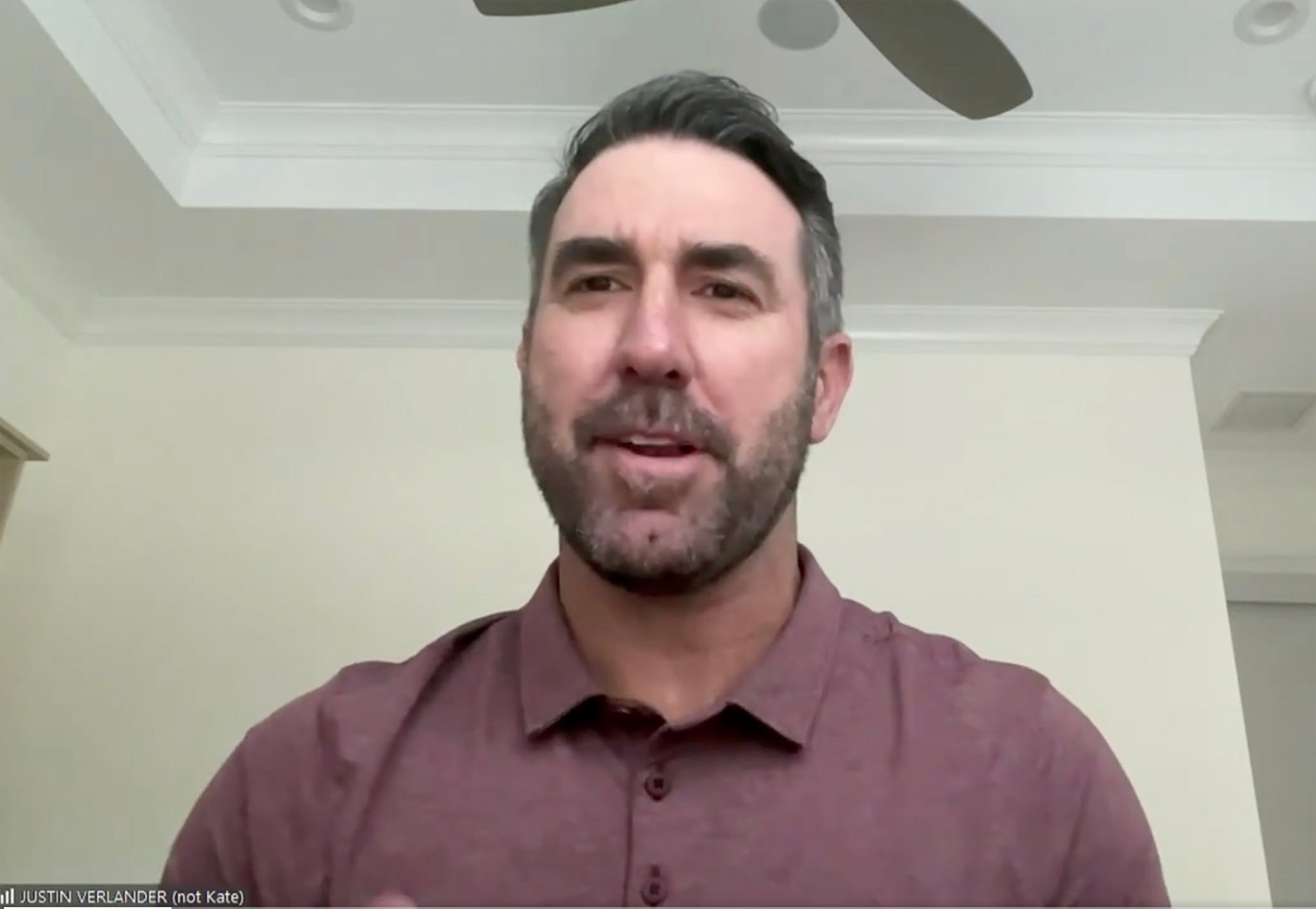 Justin Verlander Called Out for Using Wife Kate Upton’s Name on Zoom ...
