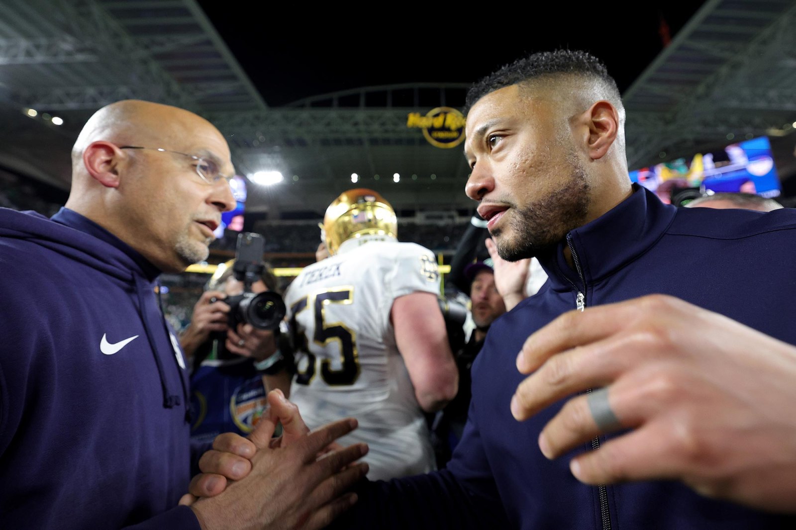 ND's Marcus Freeman Was ‘Angry’ After James Franklin's Age Joke | Us Weekly