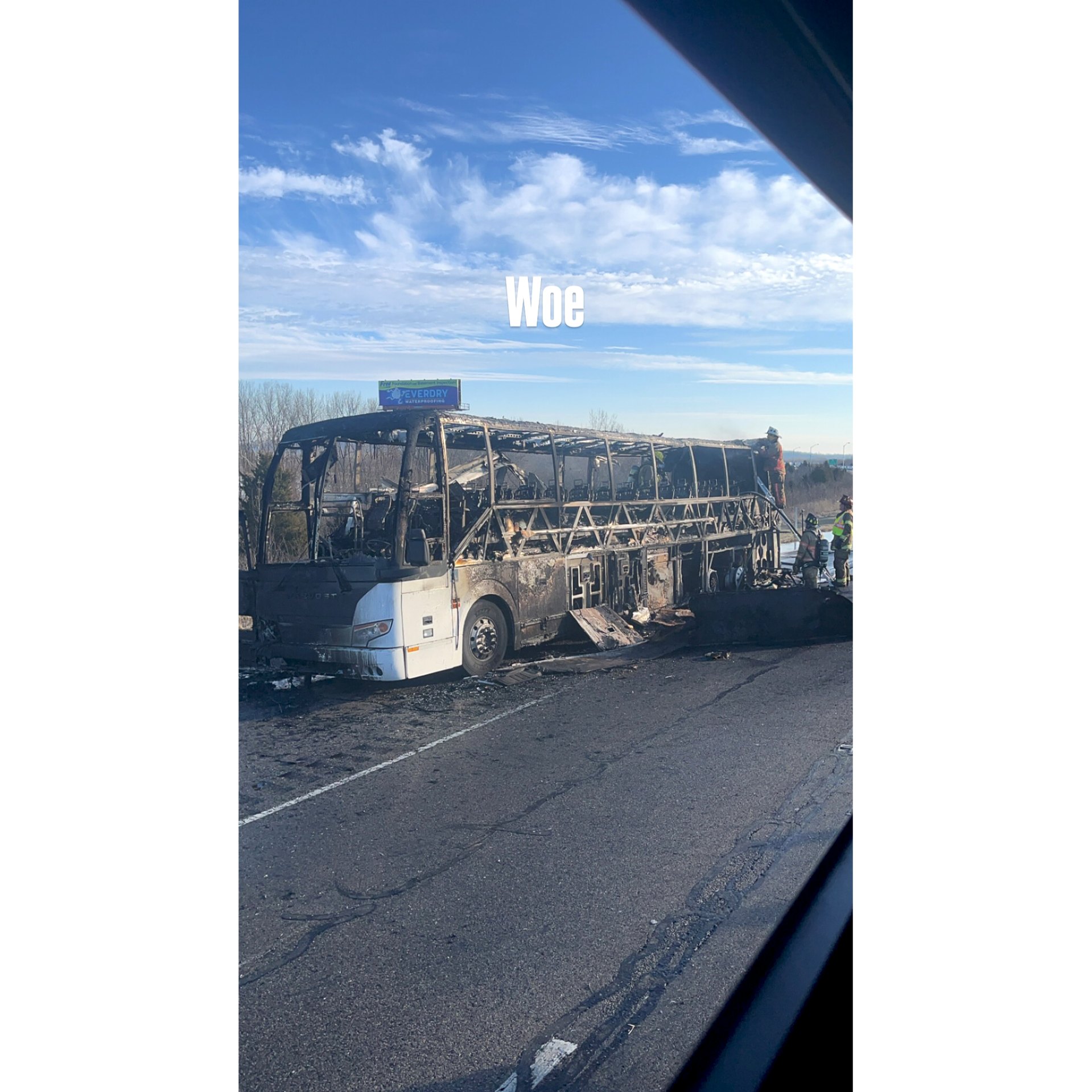 College Basketball Team's Bus Bursts Into Flames: Shocking Photos | Us ...