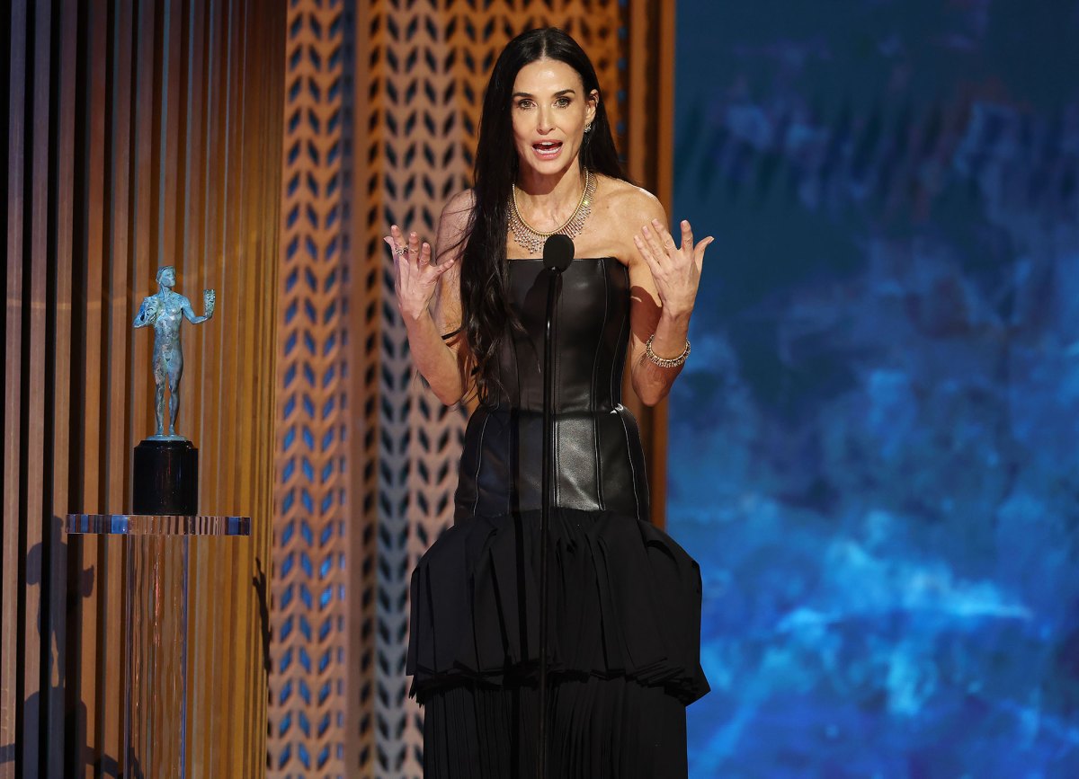 Demi Moore Gets Emotional Winning Best Actress at 2025 SAG Awards | Us ...