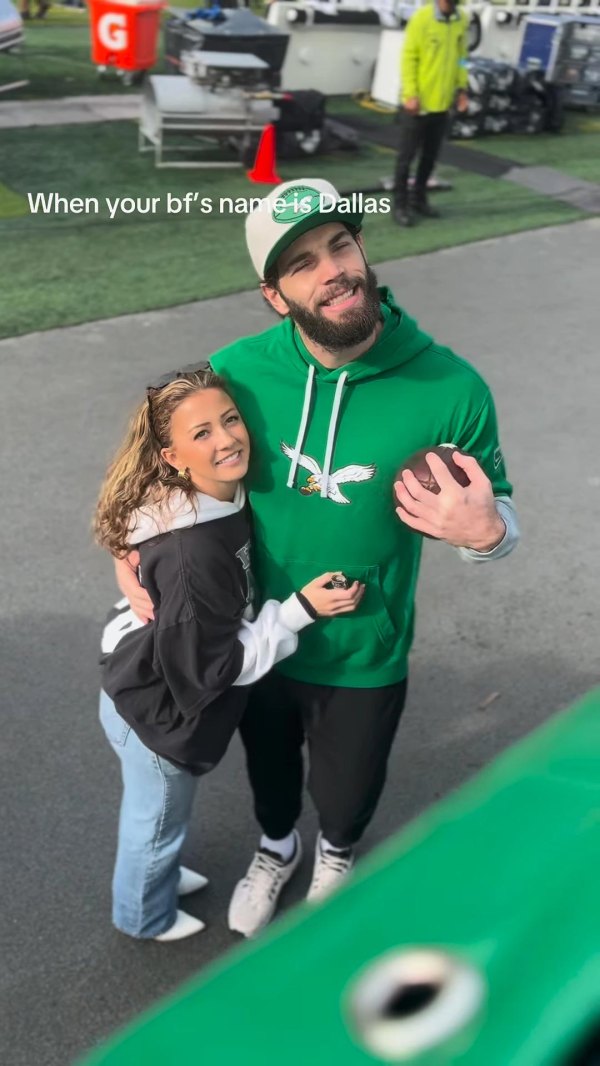 Dallas Goedert Saved Girlfriend From Being Hit by Hoagie at Parade | Us ...