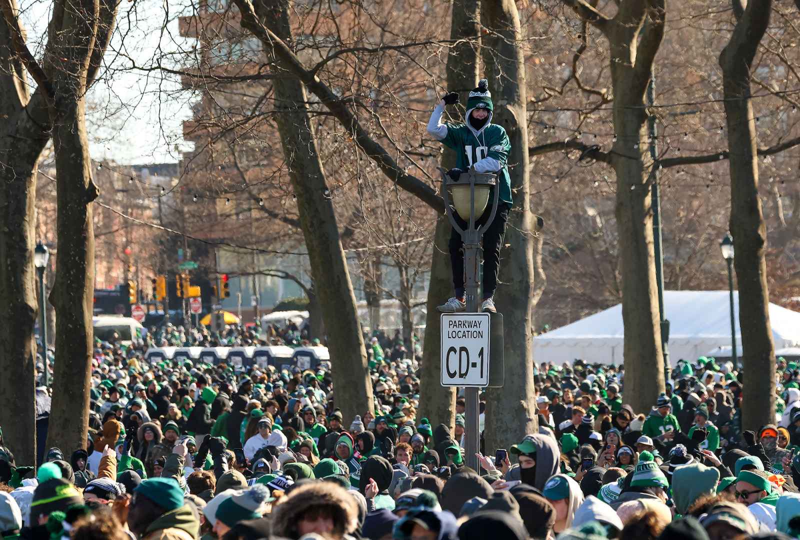 Eagles Fans Roast Pig Dressed as Patrick Mahomes at Super Bowl Parade ...