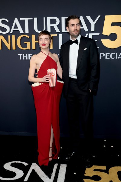 Emma Stone, Husband Dave McCary Attend SNL 50 Anniversary Special | Us ...