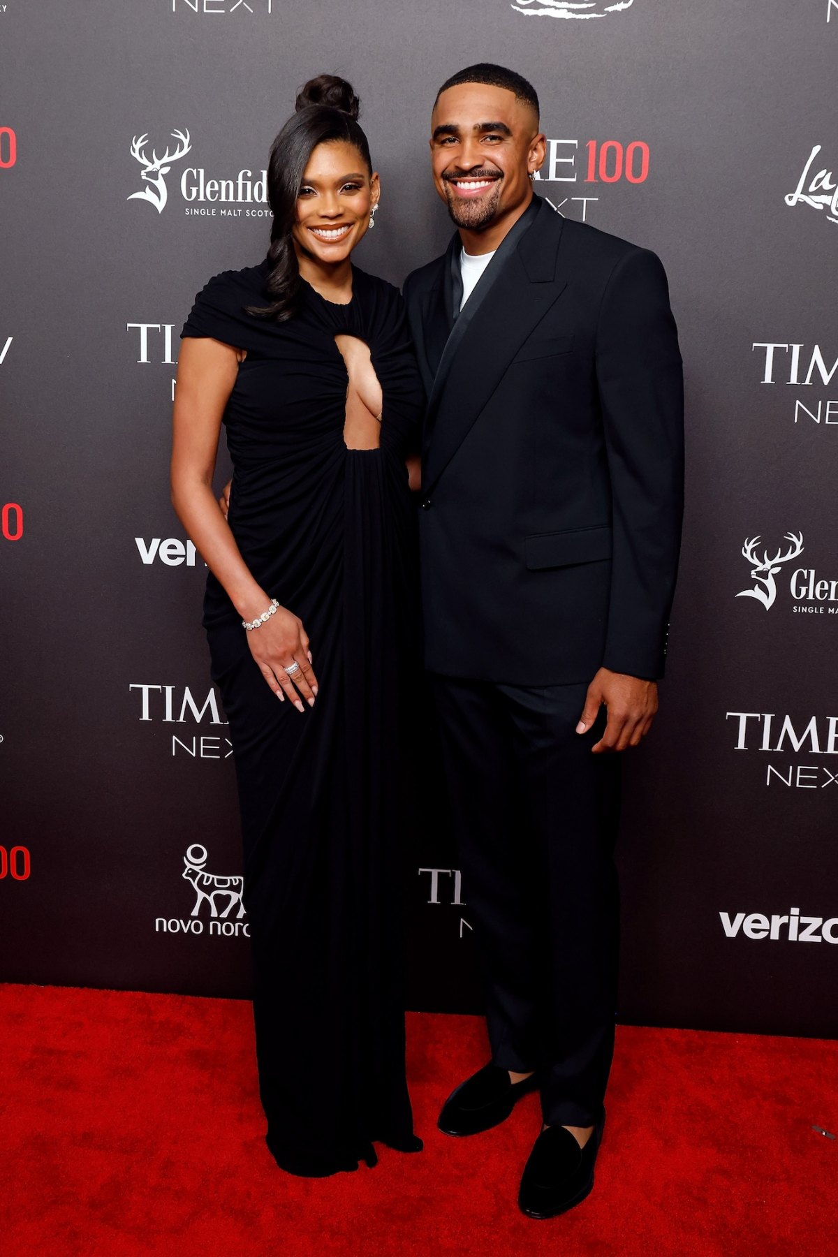 Jalen Hurts Kisses Fiancee Bry Burrows Following 2025 Super Bowl Win ...