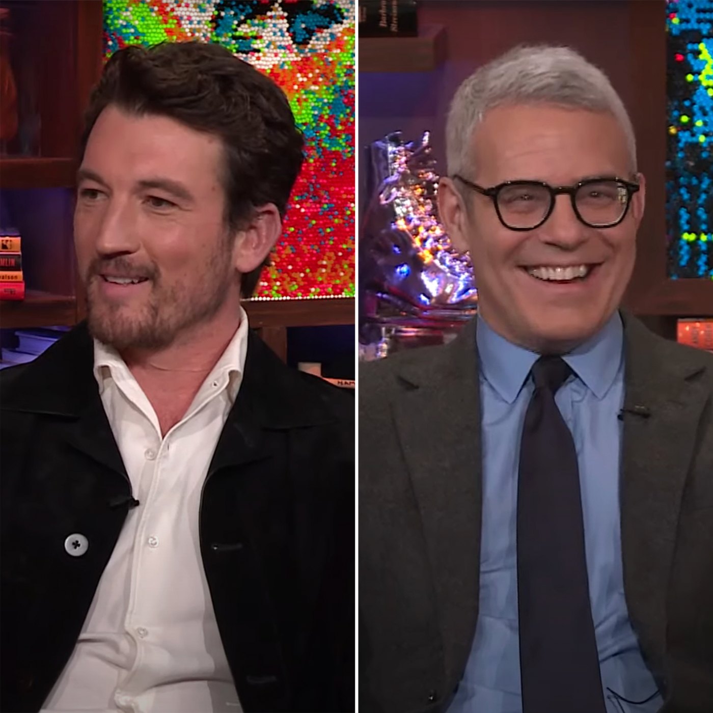 Miles Teller Jokes About ‘Pervert’ Andy Cohen Looking at His Crotch ...