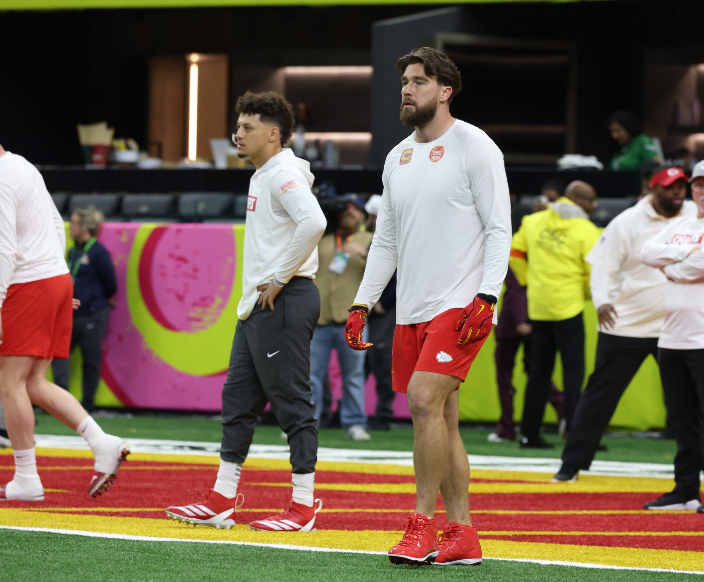 Travis Kelce and Patrick Mahomes Share Sweet Moment After Super Bowl ...