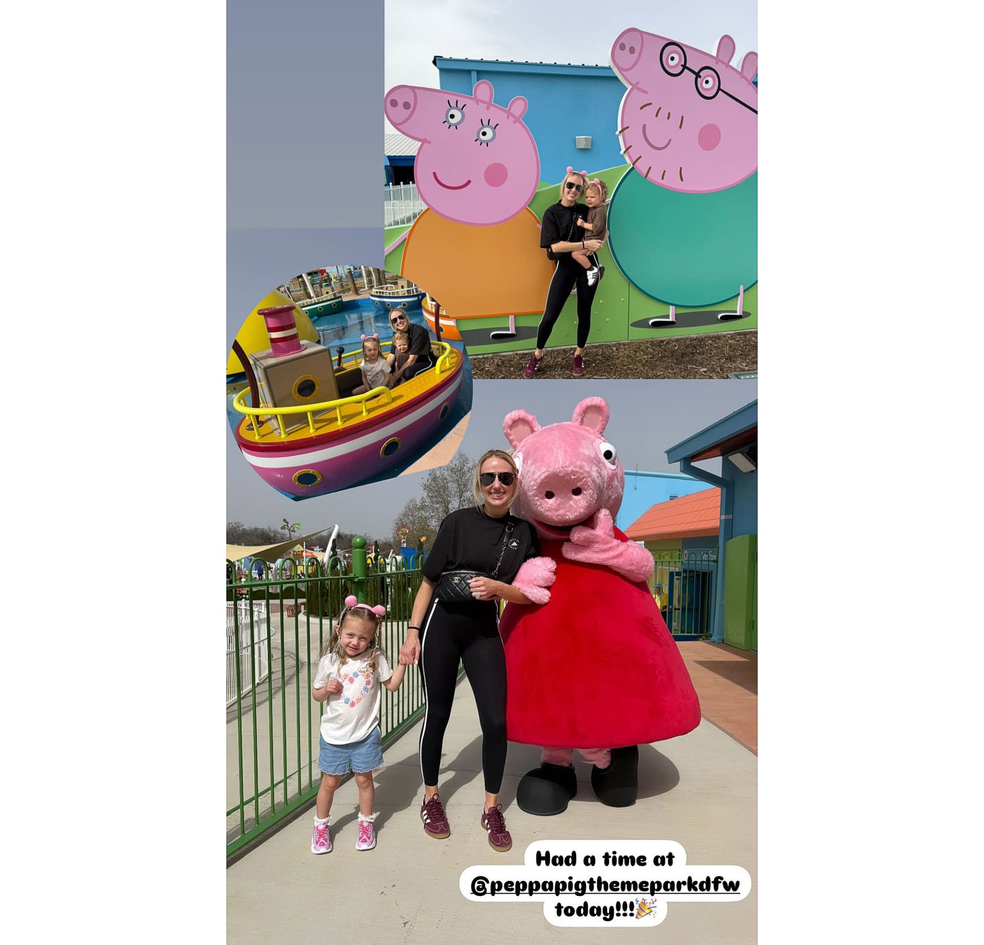 Brittany Mahomes Takes Kids to Peppa Pig Theme Park: 'Happiest Kiddos ...