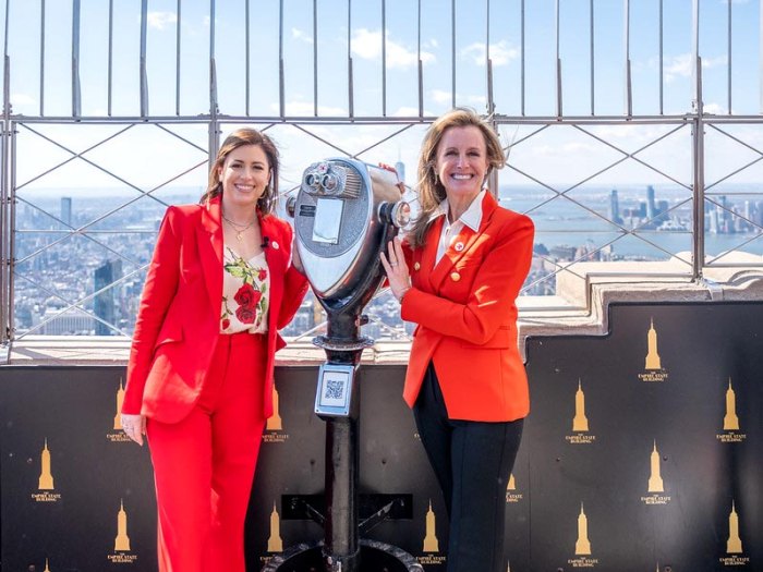 NBC News’ Chloe Melas Lit The Empire State Building for Red Cross ...