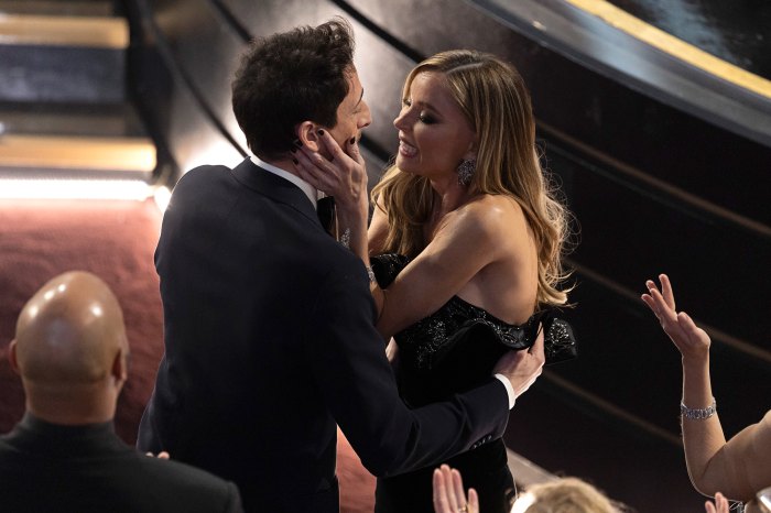 Adrien Brody Threw His Gum to Georgina Chapman Before Oscars Speech ...