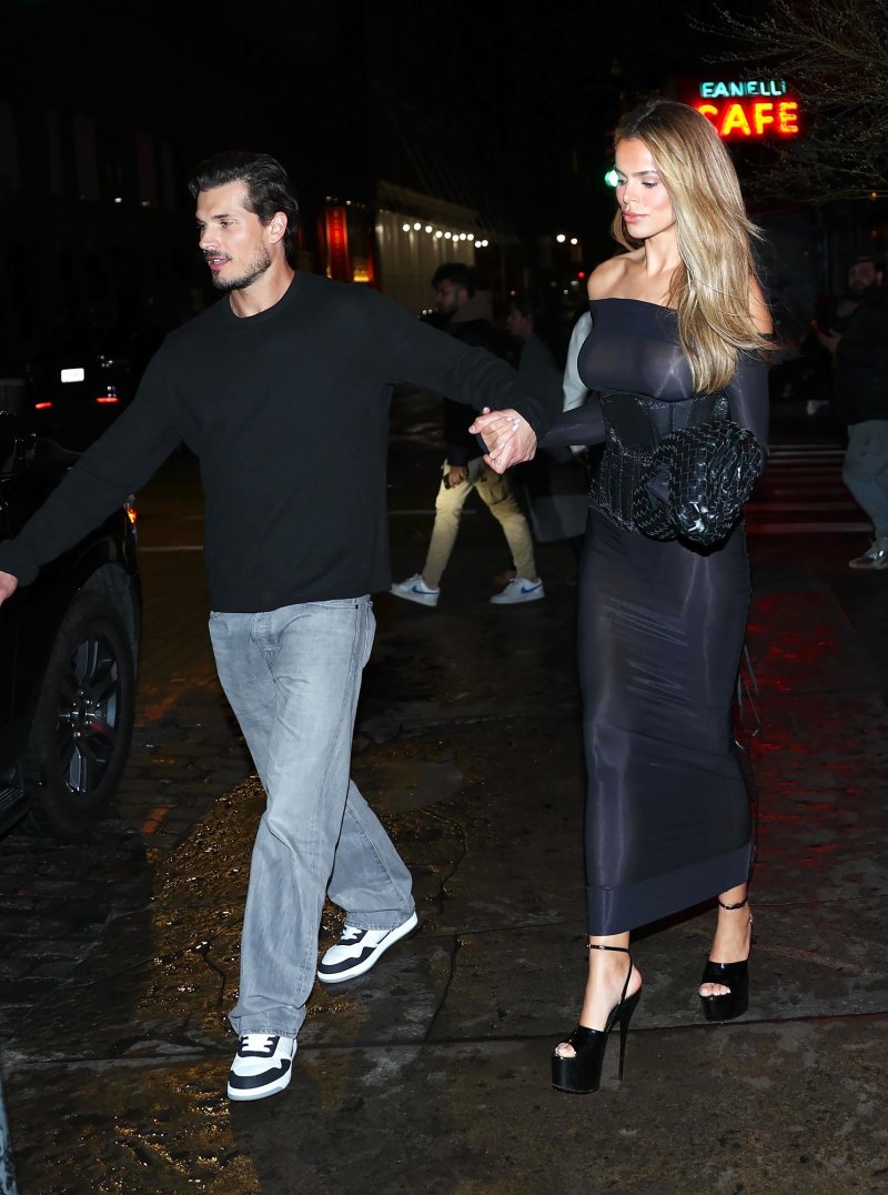 Brooks Nader Wows in Sheer Dress on Date Night With Gleb Savchenko | Us ...