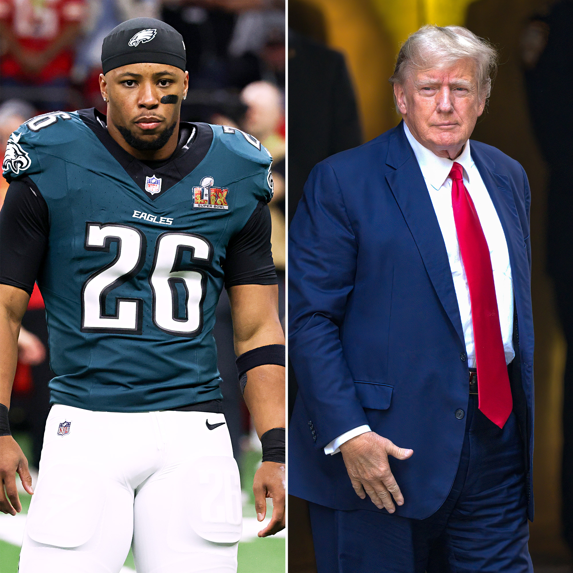 Saquon Barkley habla de la polémica foto con Trump jugando golf | Us Weekly