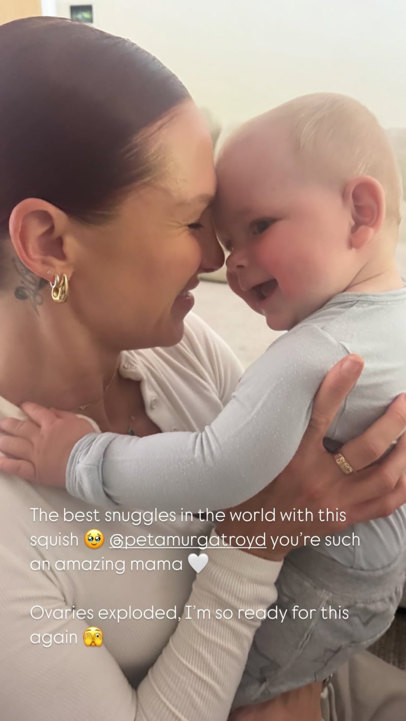 Sharna Burgess Reacts to Meeting Peta Murgatroyd's Baby | Us Weekly