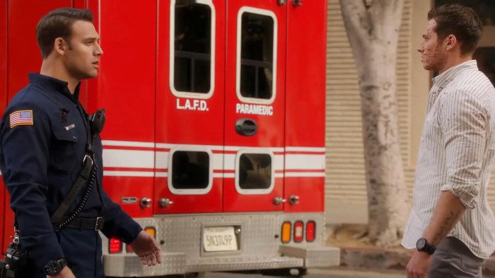 Oliver Stark and Ryan Guzman Break Down 9-1-1 Buck and Eddie Scenes ...