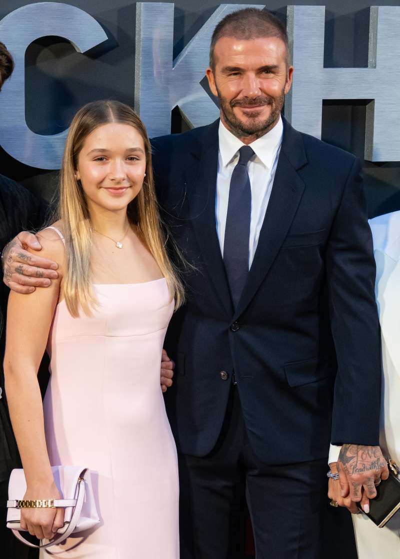 Harper Beckham Expertly Applies Makeup to Dad David Beckham | Us Weekly