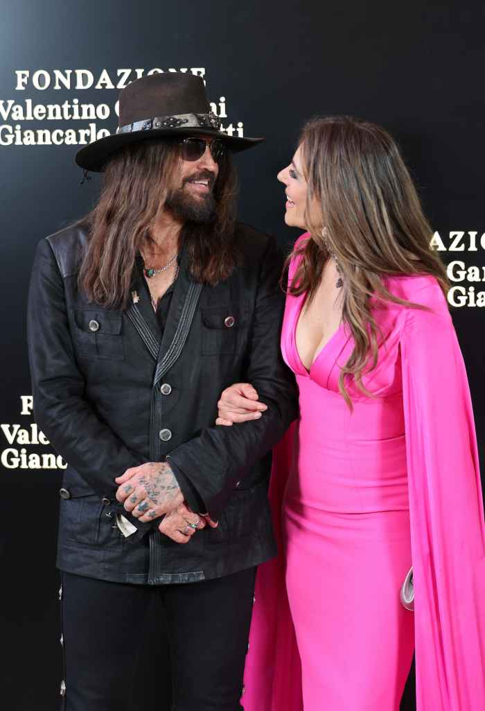 Billy Ray Cyrus and Elizabeth Hurley Make Red Carpet Debut Together ...