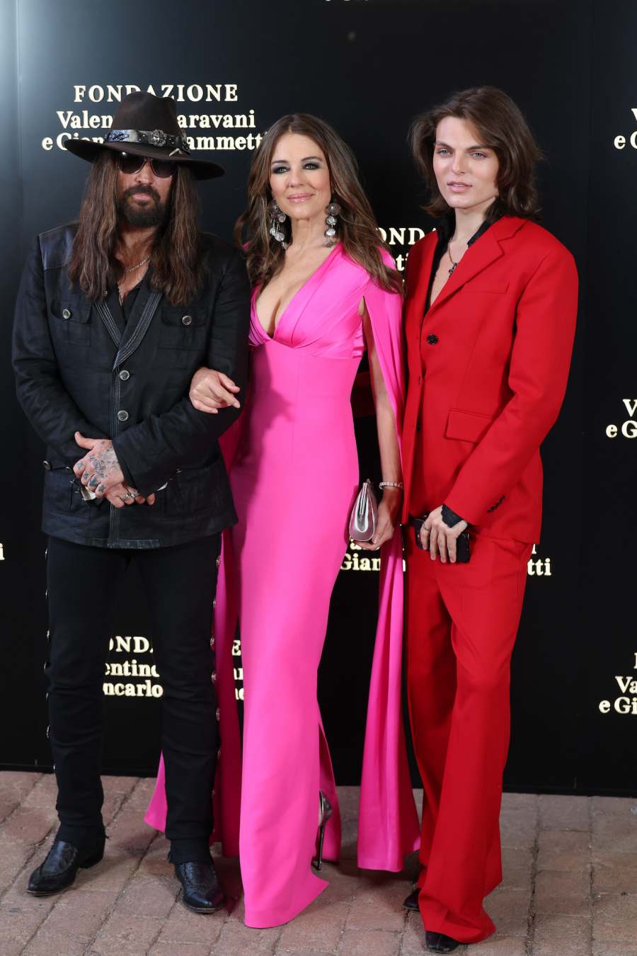 Billy Ray Cyrus and Elizabeth Hurley Make Red Carpet Debut Together ...