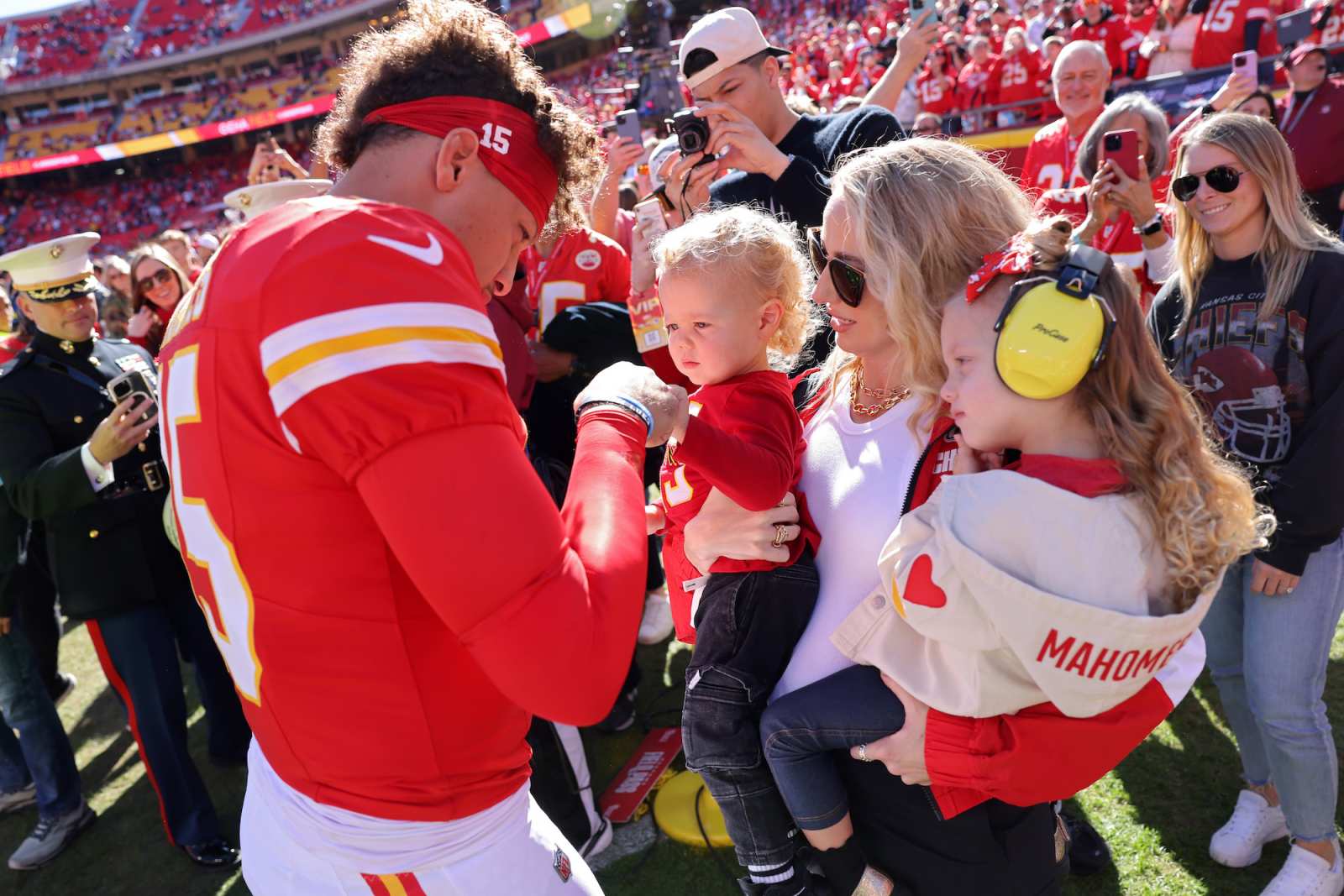 Patrick Mahomes Shares Rare Moment With Newborn Golden | Us Weekly