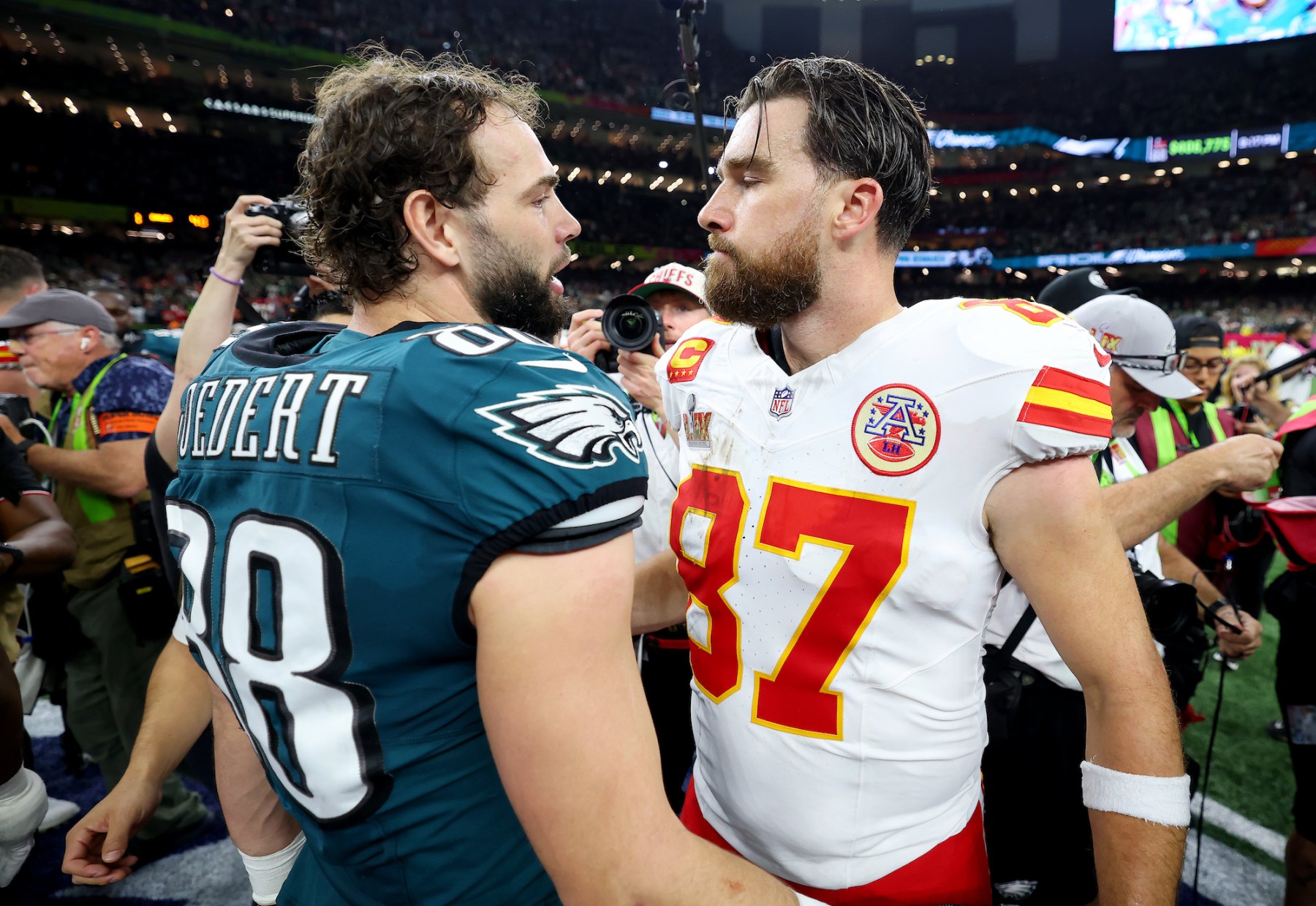 Eagles' Dallas Goedert Jokes About Travis Kelce's Recent Weight Loss ...