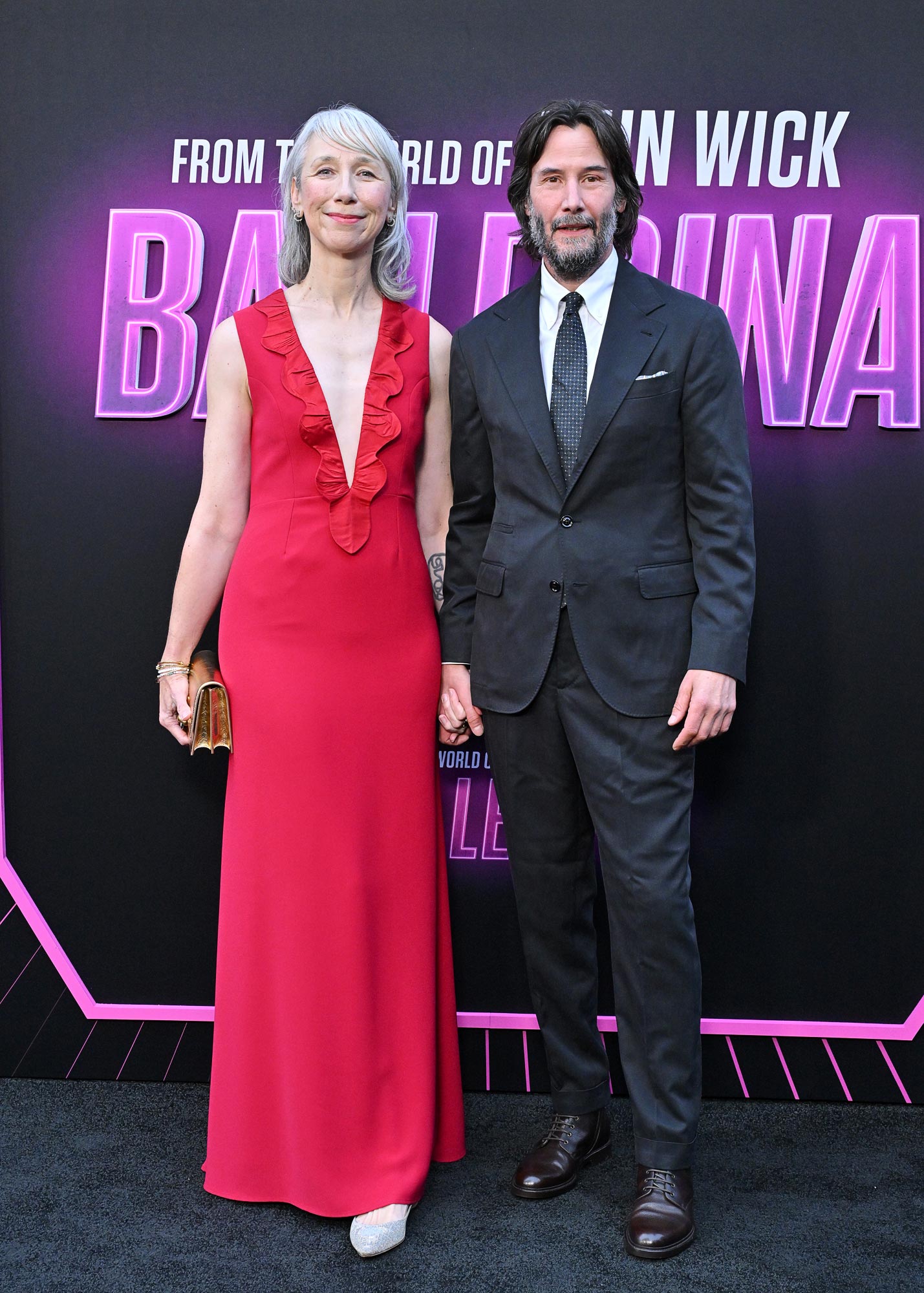Keanu Reeves and Alexandra Grant Share PDA at Ballerina Premiere | Us ...