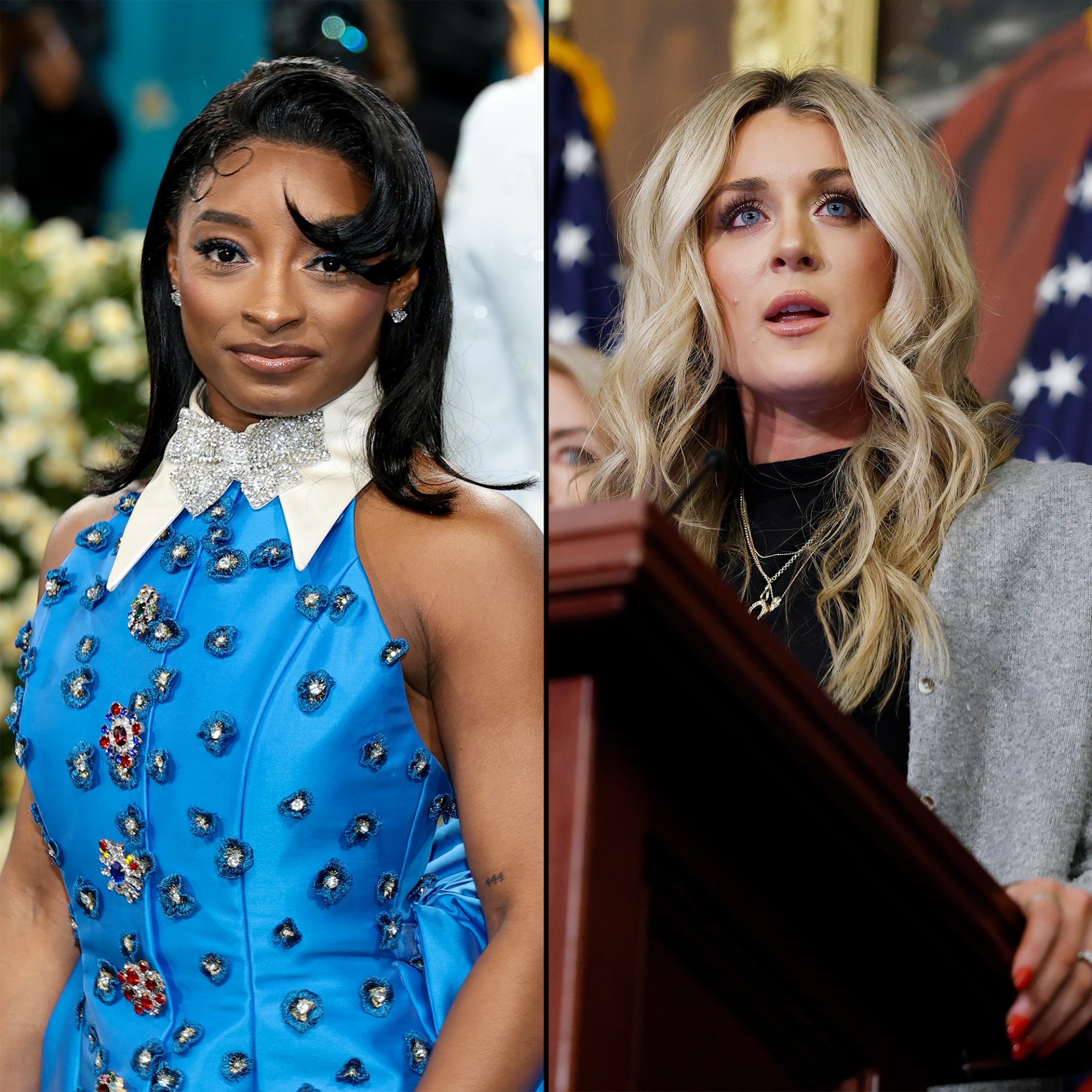 Simone Biles and Riley Gaines Feud Explained: Trans Athlete Debate | Us ...