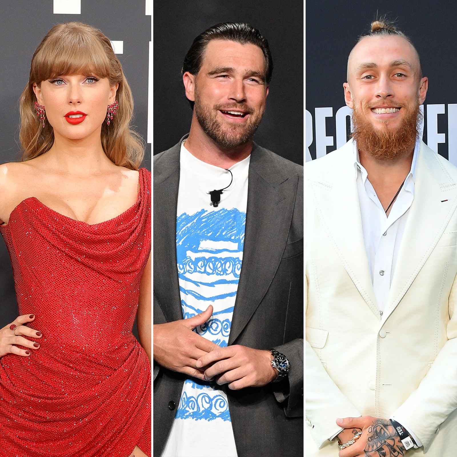 Taylor Swift, Travis Kelce and George Kittle Jam to Love Story | Us Weekly