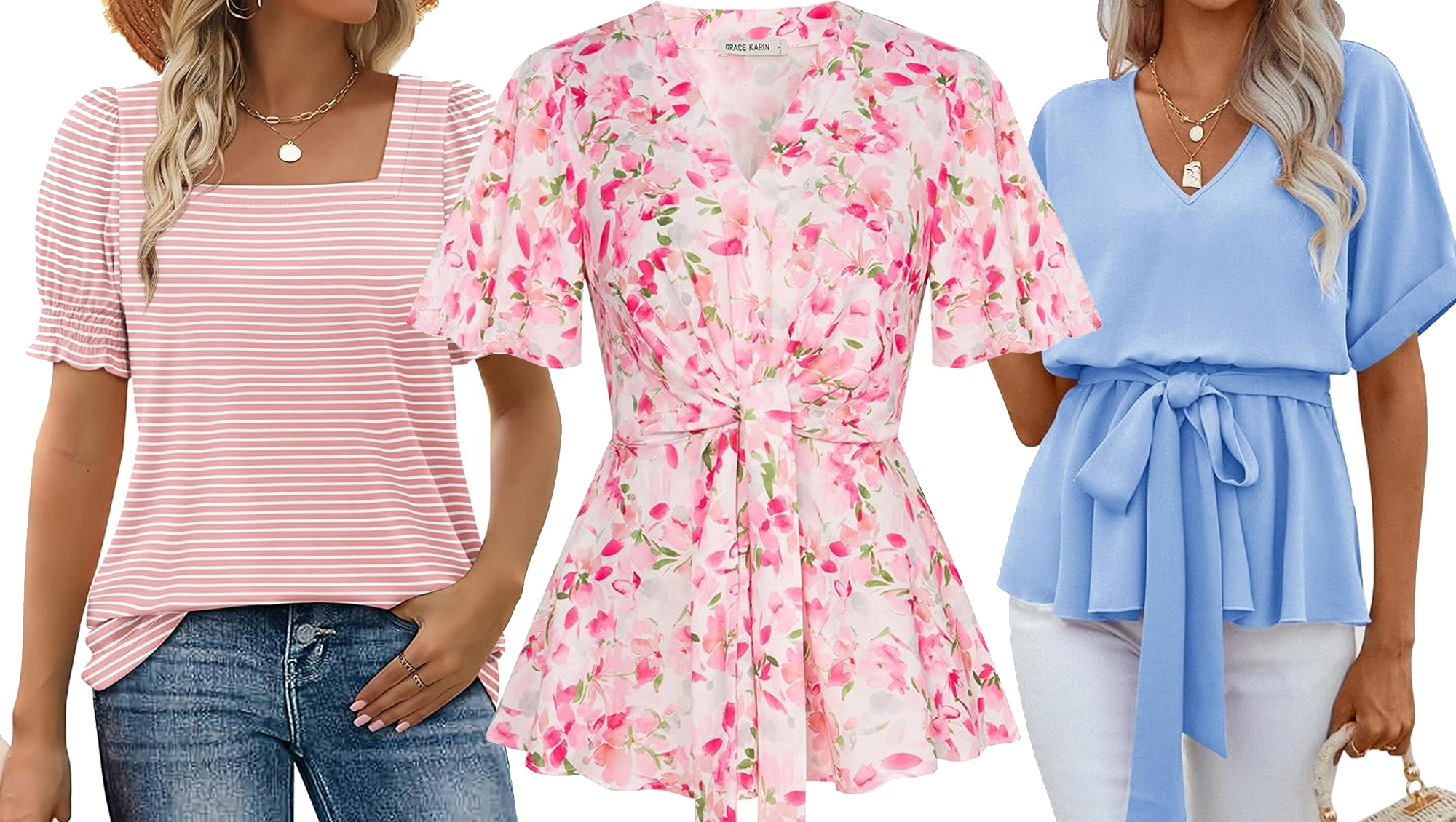 17 Summer Tops on Amazon That Flatter for Big Busts — From $10 | Us Weekly