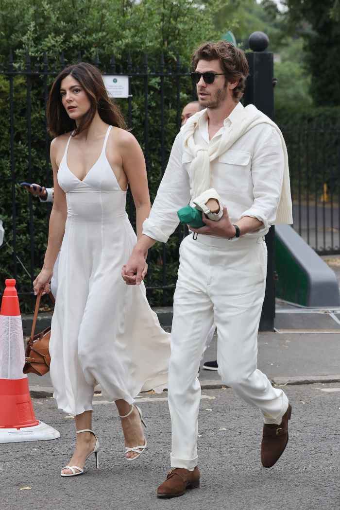 Andrew Garfield and Monica Barbaro Hold Hands at Wimbledon | Us Weekly